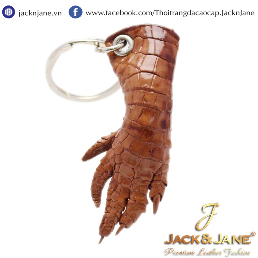 Jack&jane PREMIUM CROCODILE SKIN FOOT KEYCHAIN | Shopee Malaysia