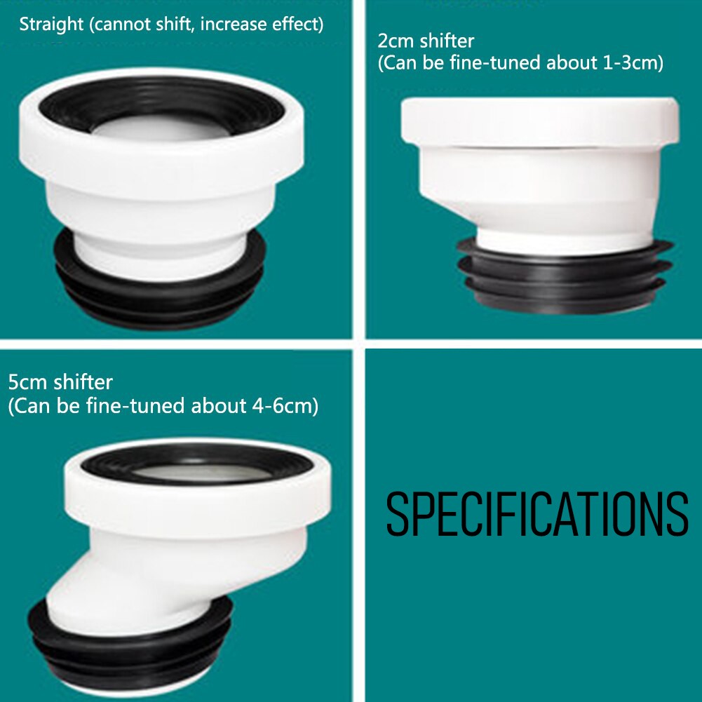 Penyambung Pipe Mangkuk Tandas Offset Toilet Waste Pan Connector 4 ...