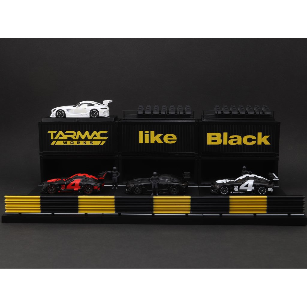 TARMAC WORKS 1/64 MERCEDES-AMG GT3 4A LIKE BLACK #4 BOX SET - CARS WITH ...