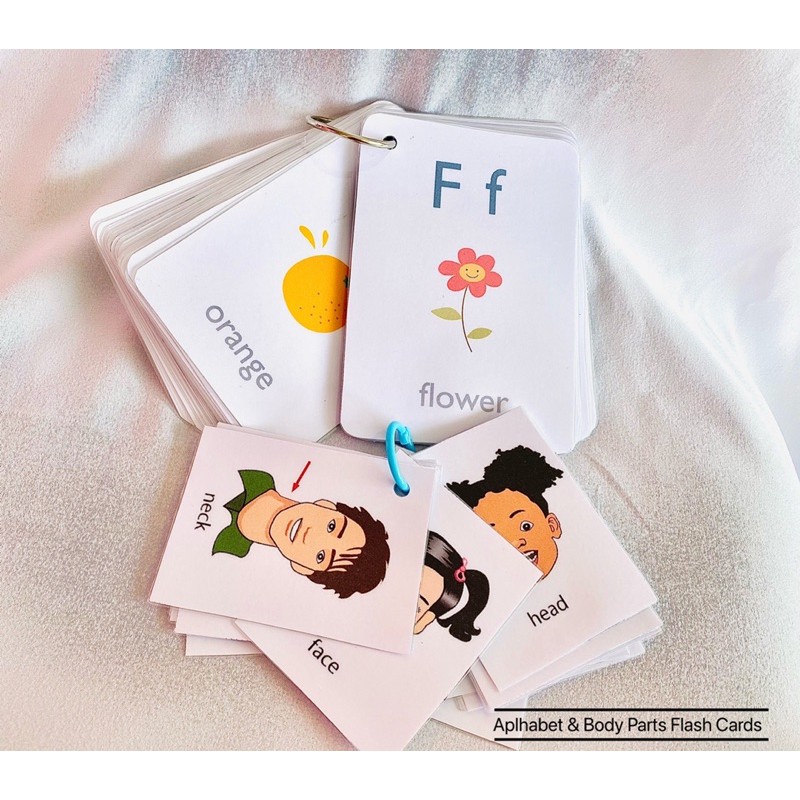 Ready Stock Montessori Early Learning Kids Flash Cards Alphabets Flash ...