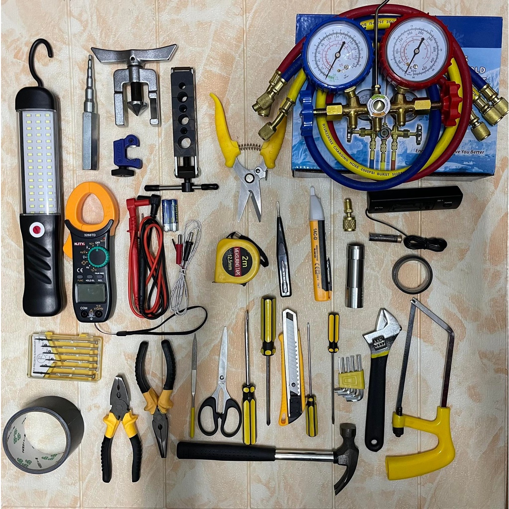 [ FULL SET ] AIRCOND MAN REPAIR TOOLS START AIRCONDMAN NEW WORKER ...