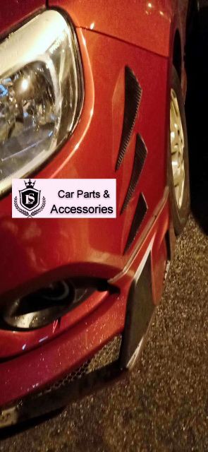 Front bumper Diffuser Canard Angel Lip Splitter plate Skirt Spoiler ...