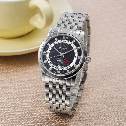 Titoni Space Star GMT Watch [ T-94738 S-378 ] [Swiss Made] | Shopee ...