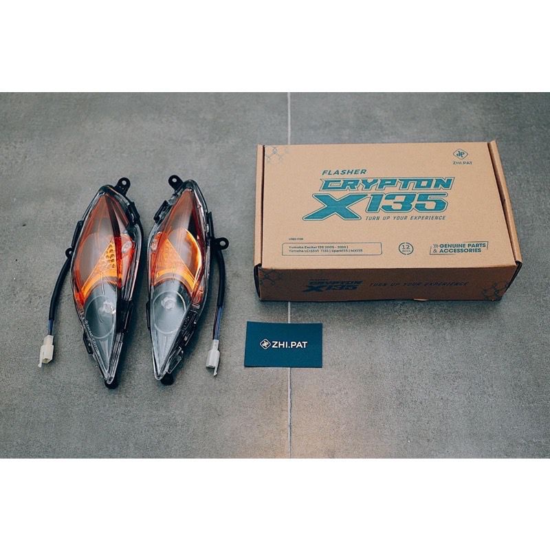 100% ORIGINAL ZHIPAT YAMAHA LC135 V1 SIGNAL FRONT LAMPU EXCITER 135 ...