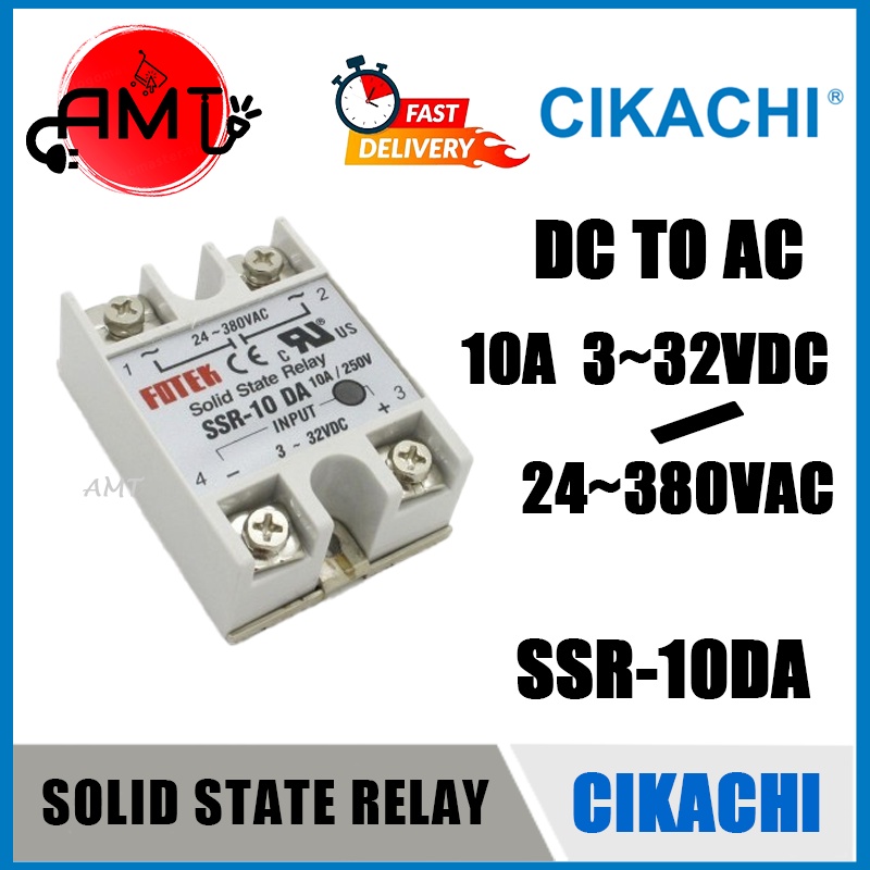 CIKACHI FOTEK SSR-10DA 10A SOLID STATE RELAY DC TO AC | Shopee Malaysia