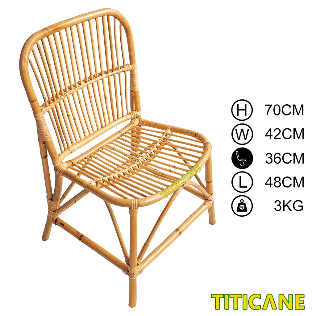 TITICANE Classic Young Chair [ Kerusi Rotan Kanak ] [ Rattan Manau ...
