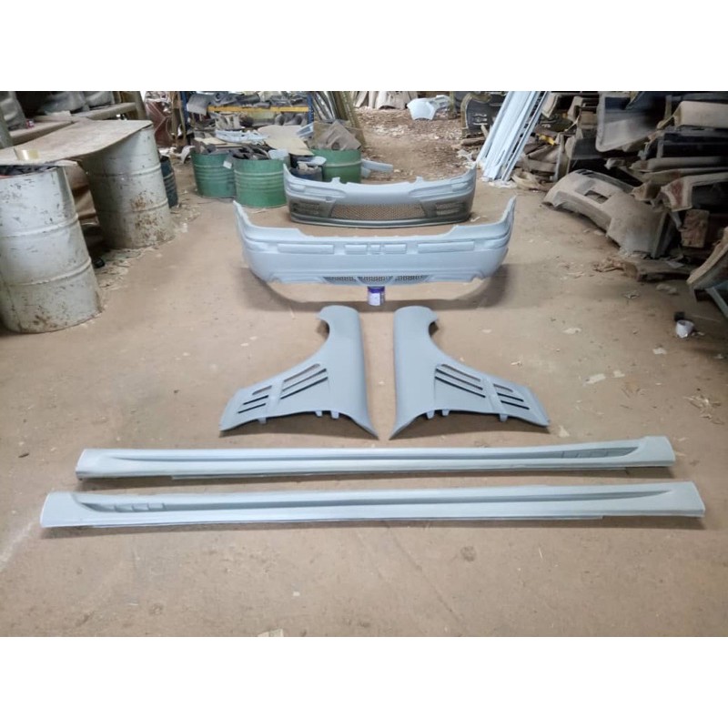 Mercedes Benz w220 S class Wald black bison bodykit body kit front side ...