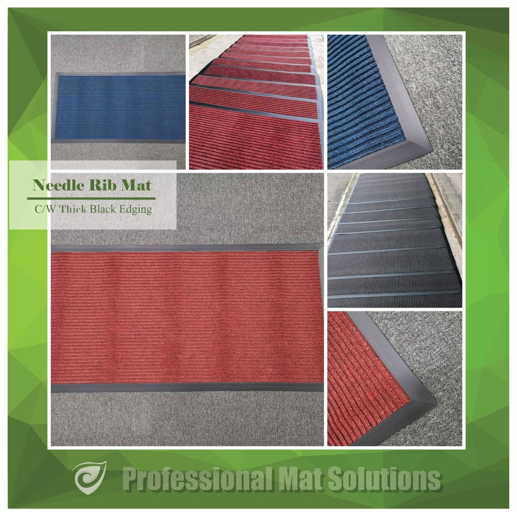 Alas Kaki Lapik Lap Kaki Tepi Plastik Tebal Rib Mat Floor Carpet Thick ...