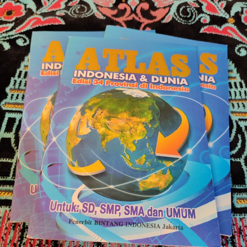 Complete Atlas - Indonesian and World Atlas | Shopee Malaysia