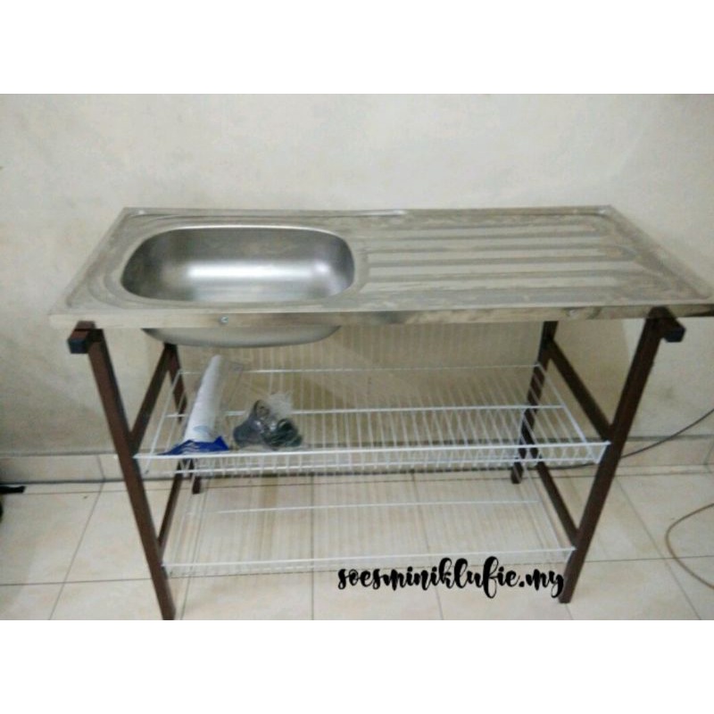 3v Wash basin with stand / rak sinki / multi rack / sink rack / dish ...