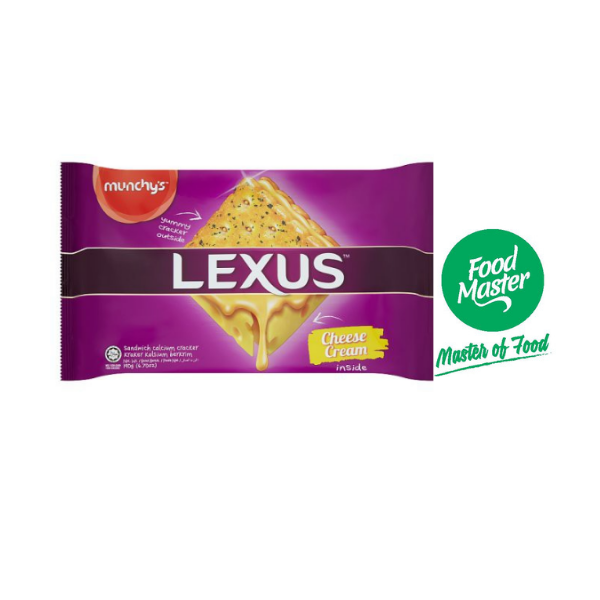 Munchy's Lexus Sandwich Calcium Cracker ~ Cheese Cream Flavour 19g x 10 ...