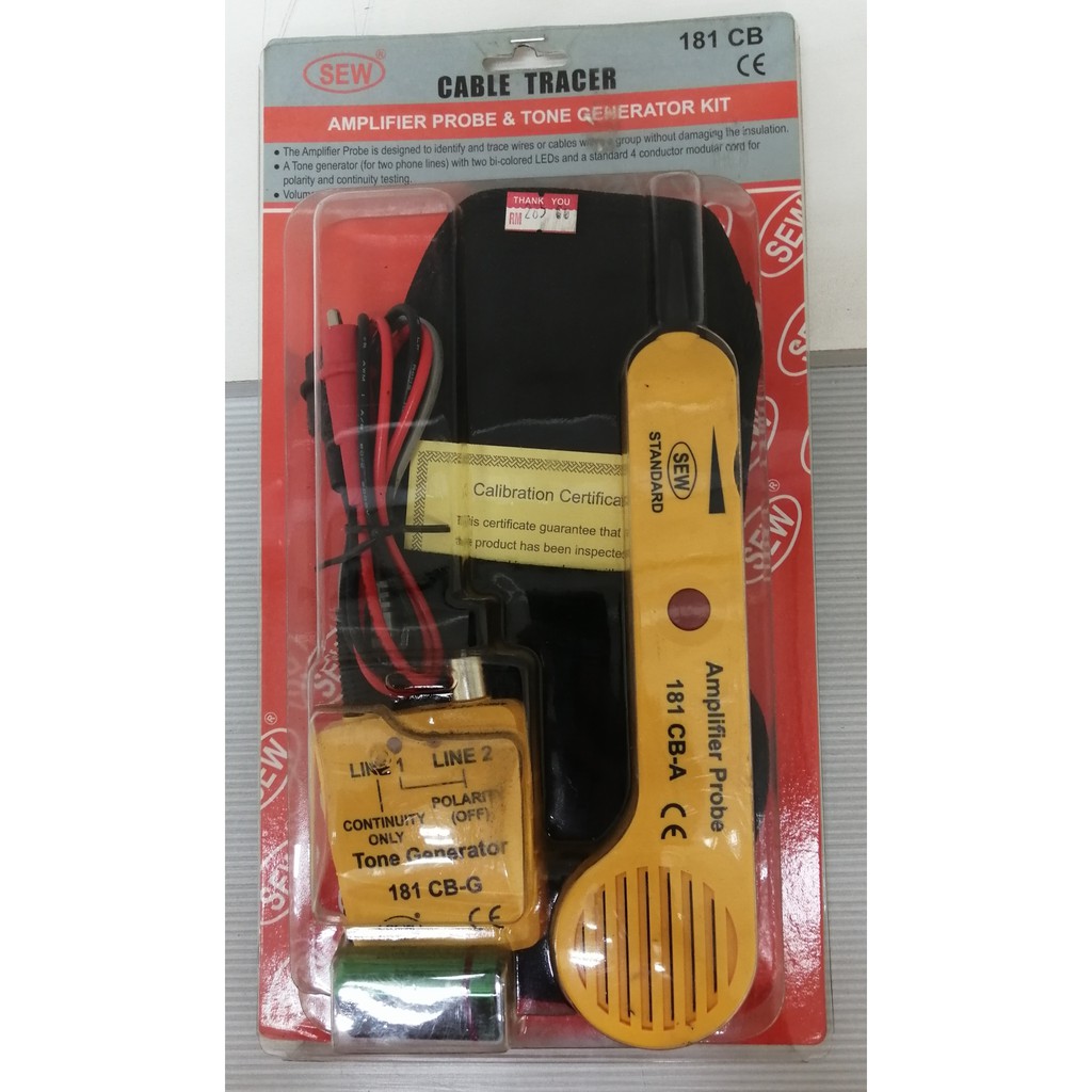 SEW CABLE TRACER AMPLIFIER PROBE & TONE GENERATOR KIT | Shopee Malaysia