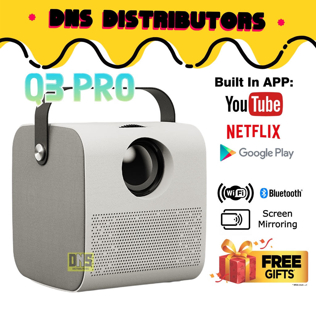 Portable Mini Projector HY300 HY320 Android 11 4K Projector 8000 Lumens ...