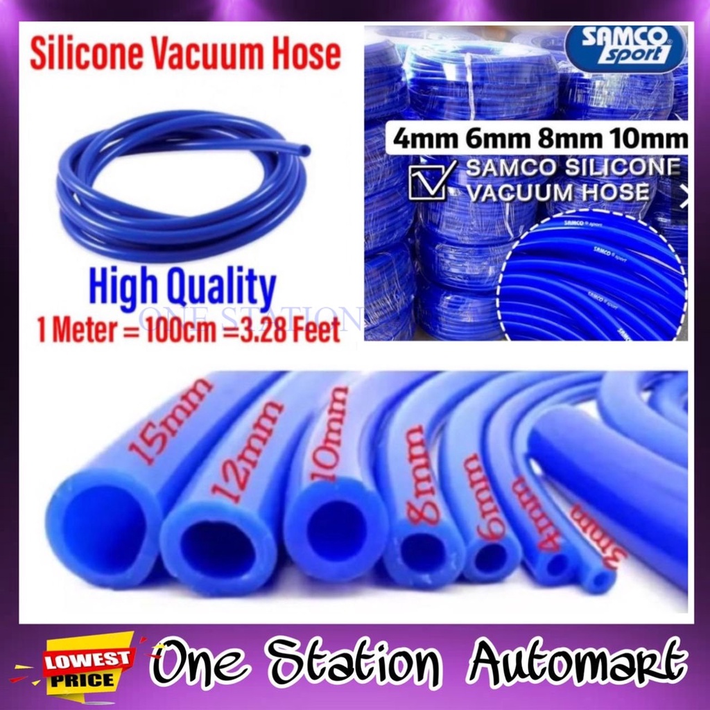 Samco Silicone Vacuum Hose 3mm 4mm 6mm 8mm 10mm (1meter =100cm=3kaki ) | Shopee Malaysia
