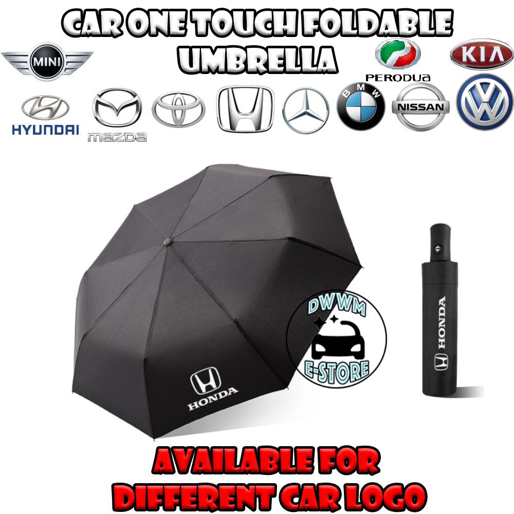 umbrella Automatic Umbrella Car Logo One Touch Auto Open Payung Kereta ...