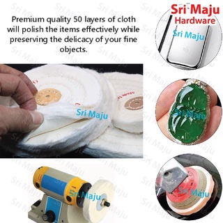 MAJU Quality Cloth Wheel 50L Fine Cotton Muslin Sisal Buff Cleaning ...