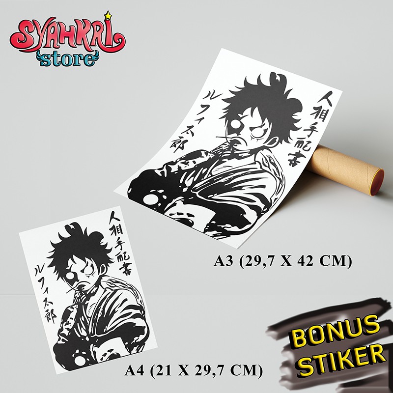Luffytaro (Luffy) Wanted Bounty One Piece Wano Poster | Shopee Malaysia