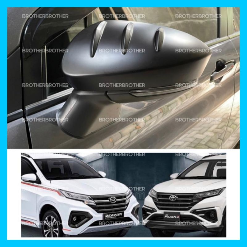 HITAM 2018 2021 2022 2023 GR SPORT Rush Terios Rear View Mirror Cover ...