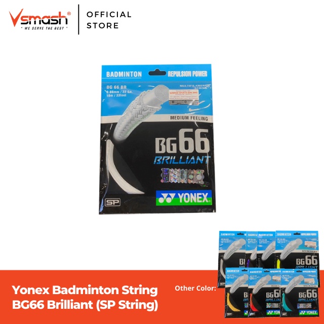 Tali Badminton Yonex BG66 Brilliant | Yonex Badminton String BG66 ...