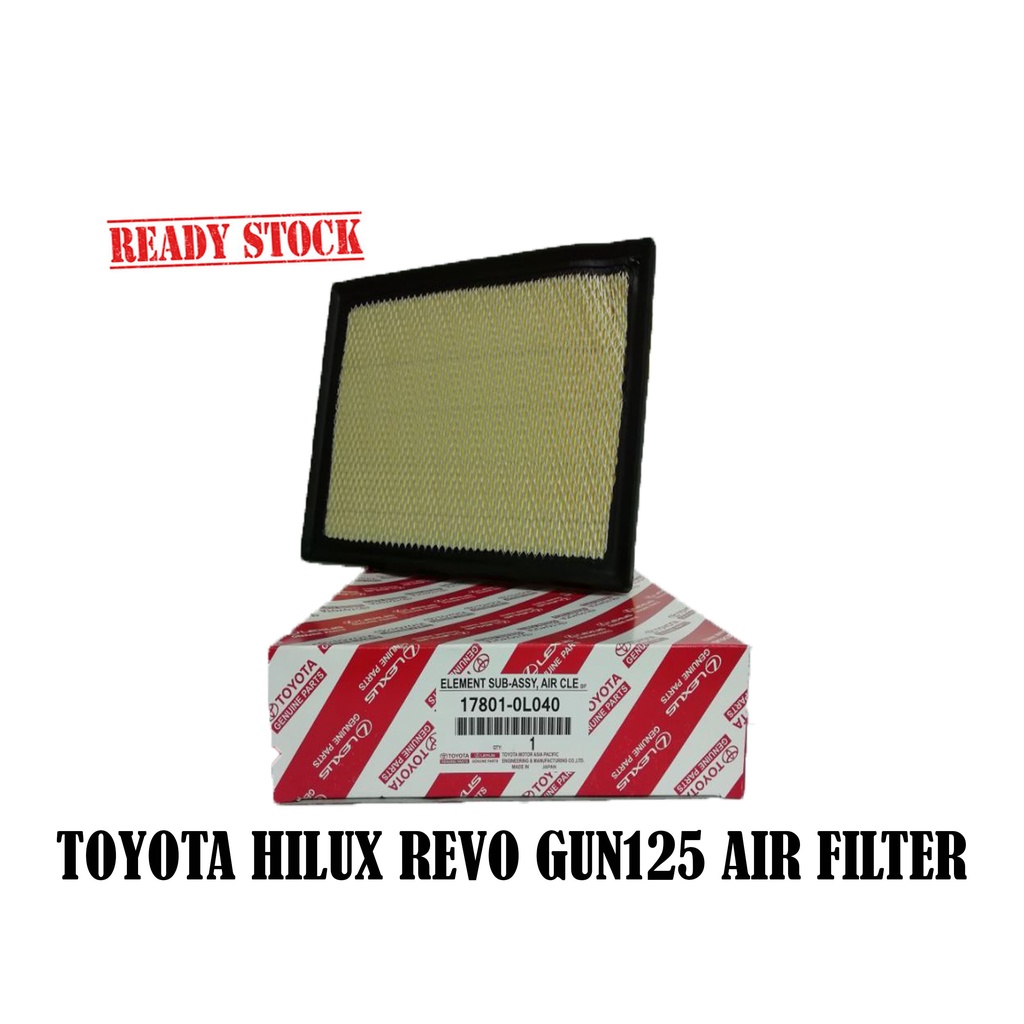 [XL]TOYOTA HILUX REVO GUN125 AND FORTUNE GUN155 AIR FILTER | Shopee ...