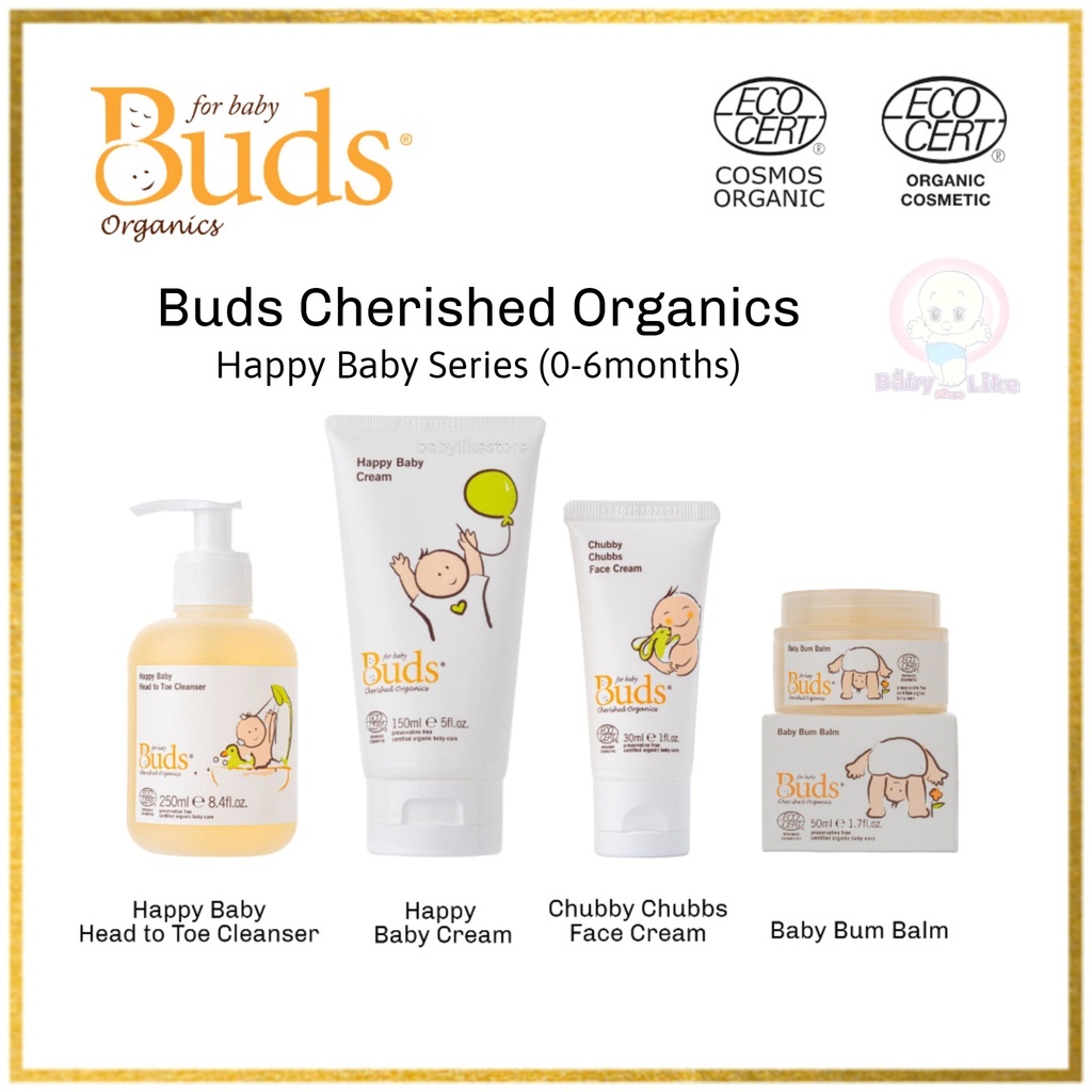 Buds Cherished Organics Happy Baby Head to Toe Cleanser, Happy Baby ...