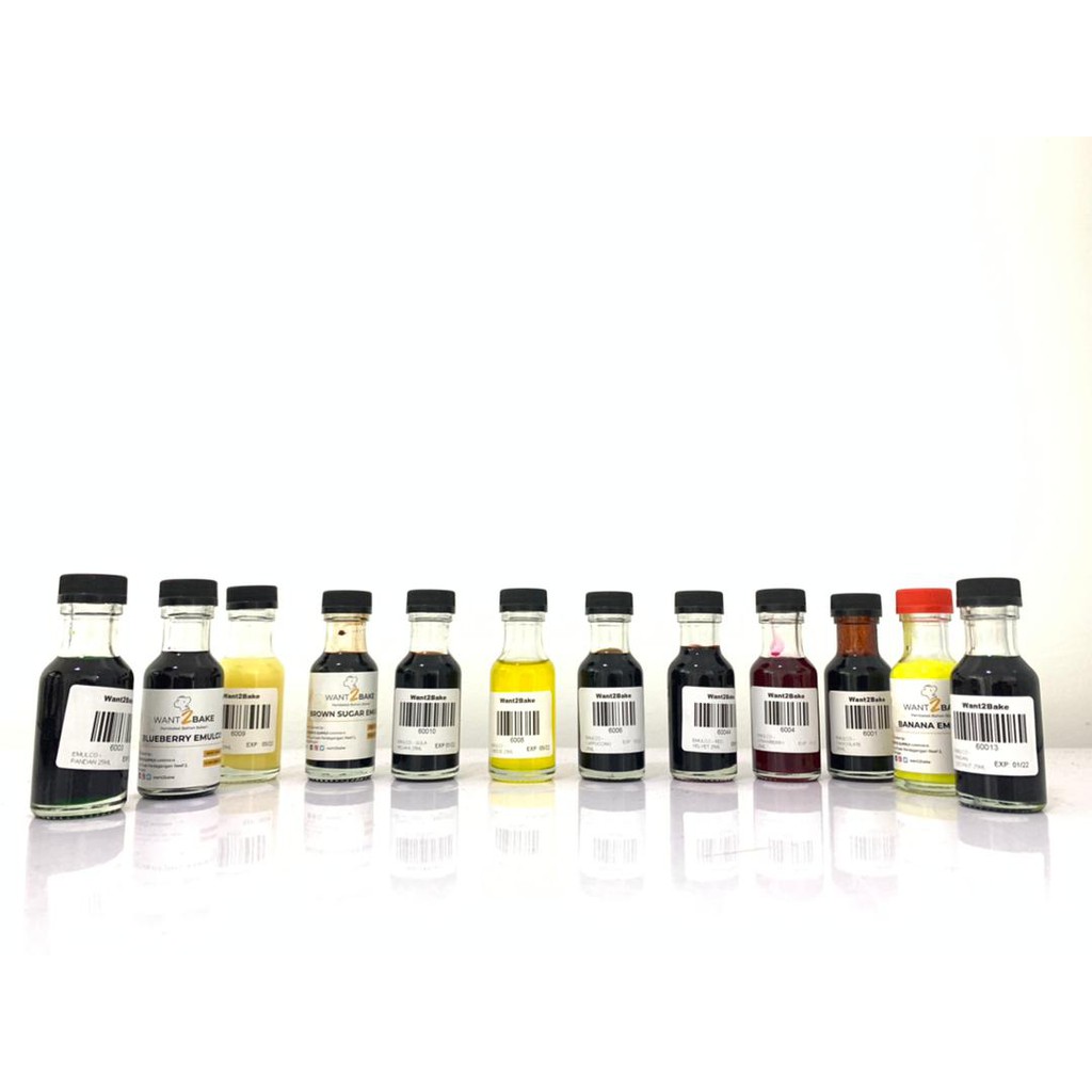 🎂WANT2BAKE🎂 EMULCO 25ML CHEESE , DURIAN ,CAPPUCINO , COFFEE , HONEY DEW ...