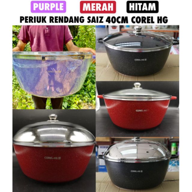 🔥READY STOCK🔥COREL HG PERIUK RENDANG SAIZ 40CM | Shopee Malaysia