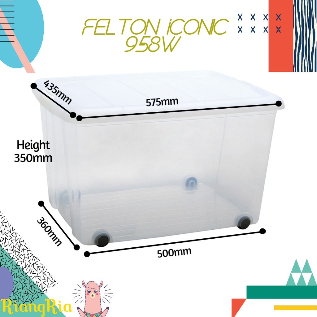 February Deals //FELTON Iconic Storage Box With Wheels // Storage Box ...
