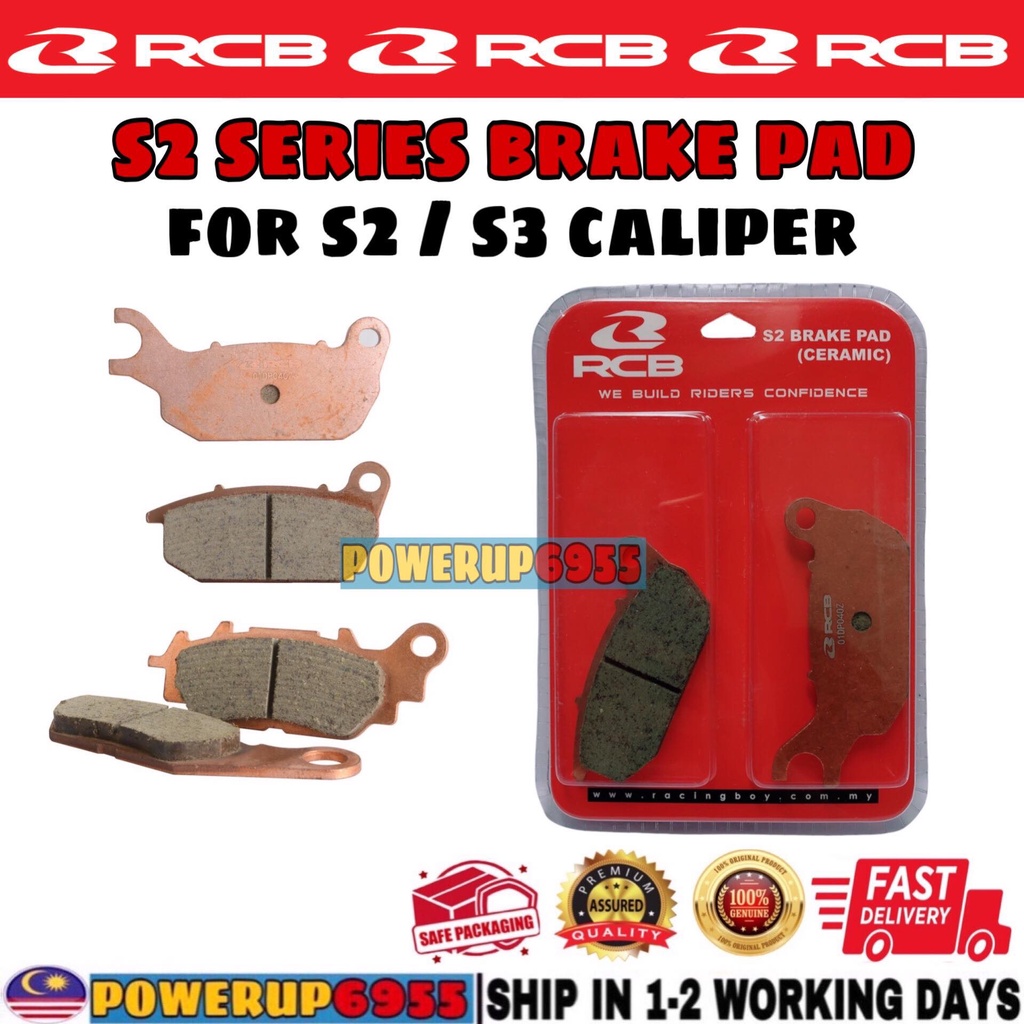 S2 S3 CALIPER RCB S2 SERIES CERAMIC DISC BREK BRAKE PAD RACING BOY ...