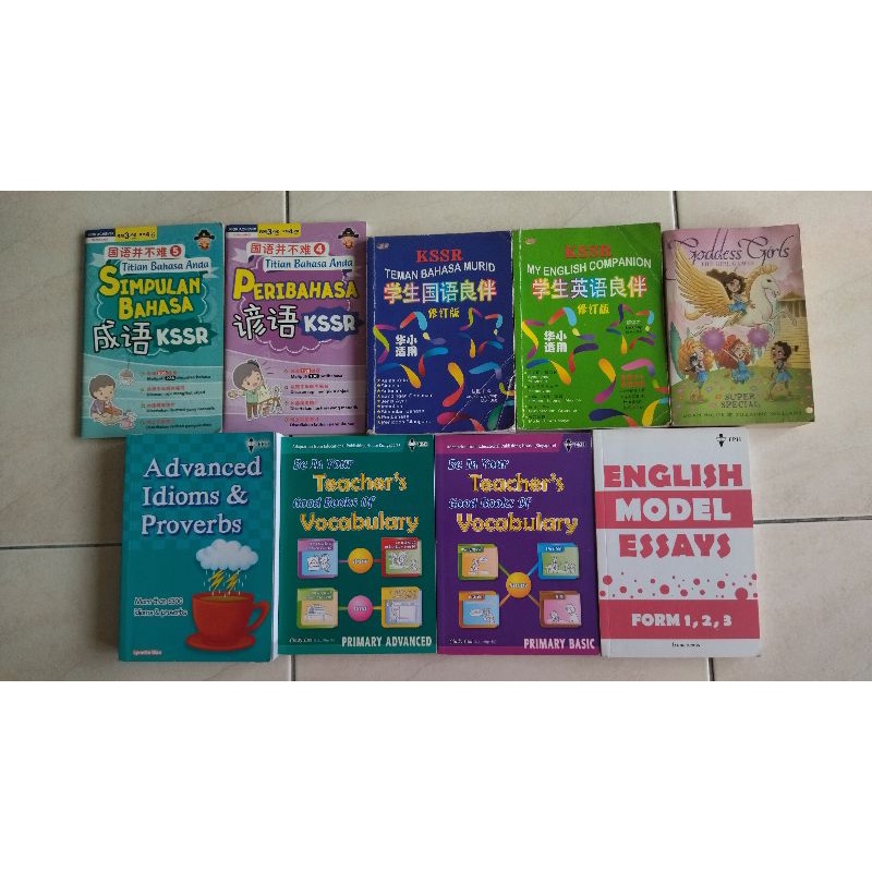 English/ Malay Vocabulary Essay Idioms Peribahasa(Used) | Shopee Malaysia