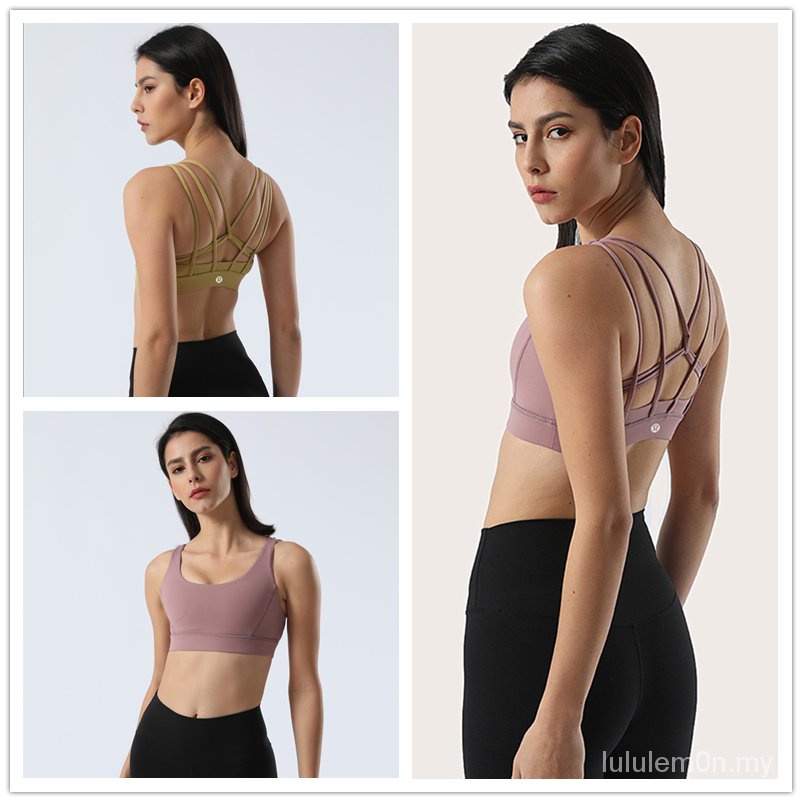 2024 New Arrival 3 Color Lululemon Tank Tops Womens Sports Sports Lingerie Yoga Bra Shopee