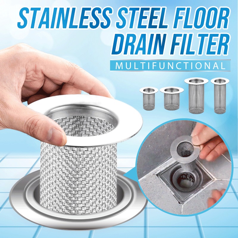 Kitchen Sewer Mesh Stainless Steel Floor Drain Basket Strainer Filter ...