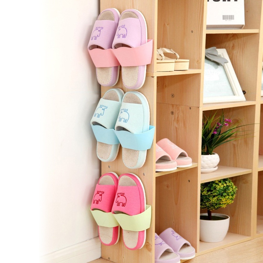 [Installation-Free]Wave Streamline Wall Shoe Rack Wall Adhesive Shoe ...
