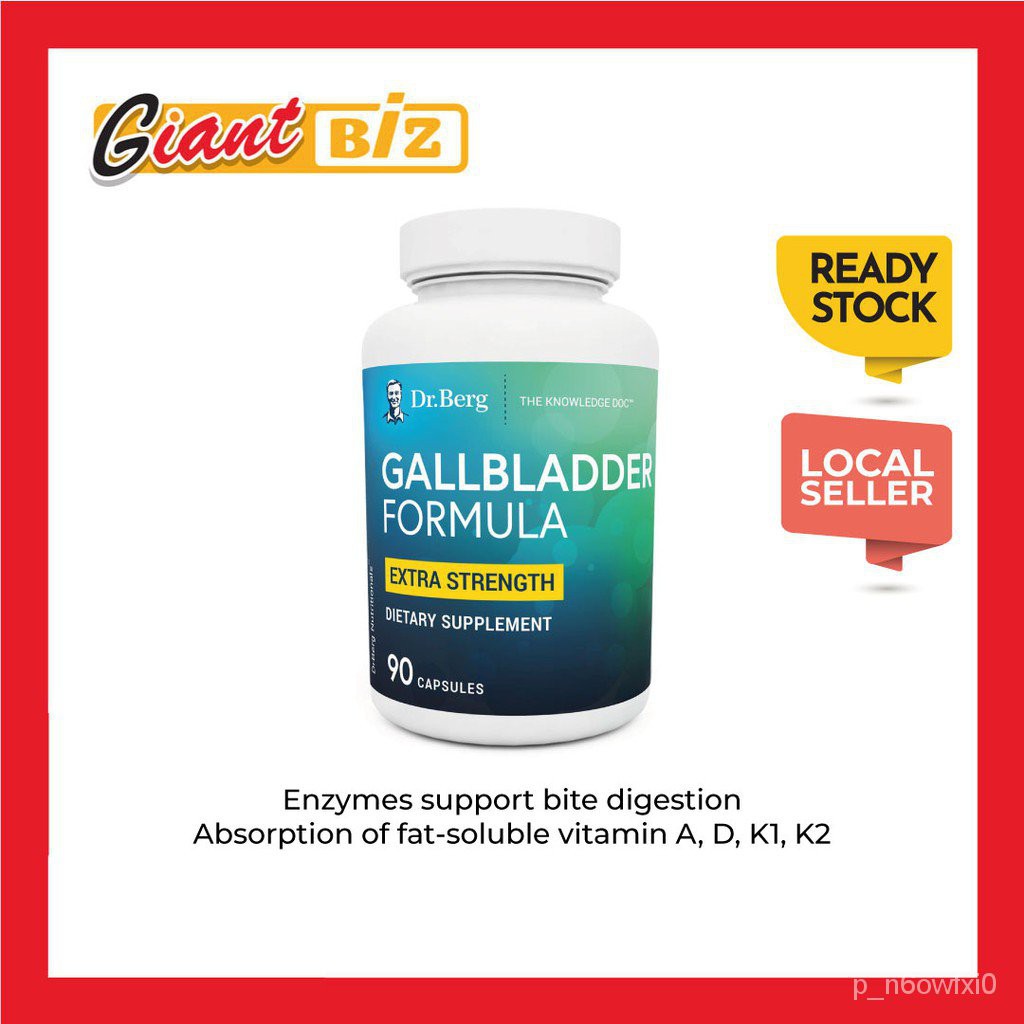 READY STOCKs Dr. Berg’s Gallbladder Formula Contains Purified Bile Salts 90 capsules | Shopee ...