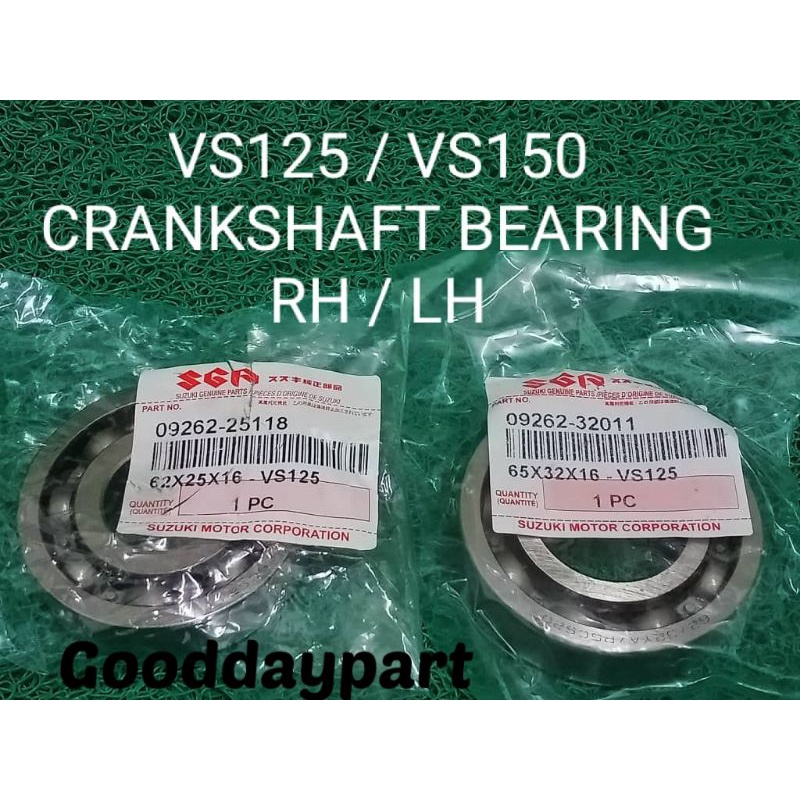 SUZUKI VS125/VS150 CRANKSHAFT STD BEARING RH / LH BEARING CRANKSHAFT ...