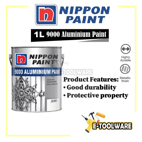 1L Nippon Paint 9000 Aluminium Paint | Shopee Malaysia