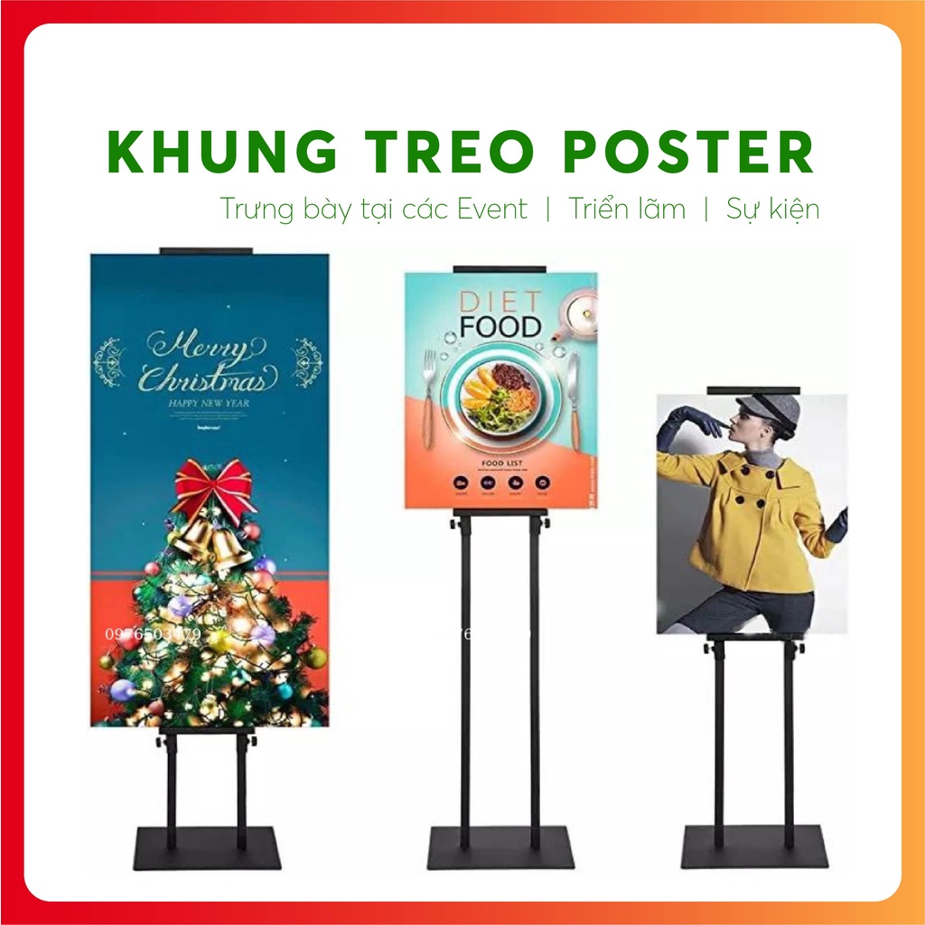 2-sided Standee POSTER Hanging Frame (Standee H-Shaped Standee ...