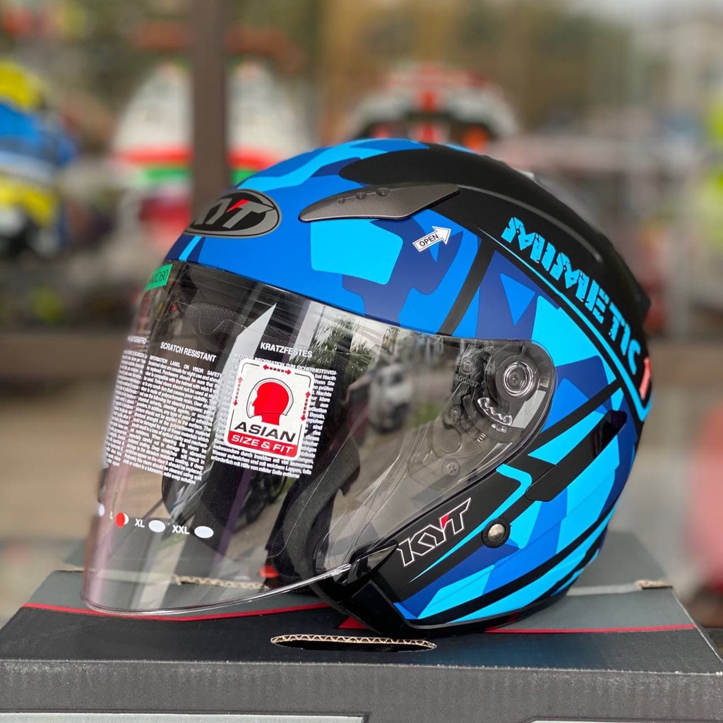 KYT Hellcat Mimitec Matt Blue Original 💯 | Shopee Malaysia