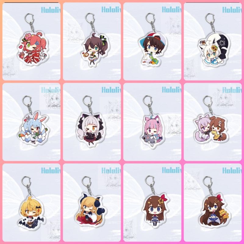 Cleaned Stock Buy 2 Free 1 】Hololive Vtuber Acrylic Keychain Double ...