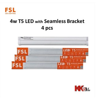 FSL 1 ft T5 4W LED Light with Seamless Bracket 1 feet T5 Led light tube | Shopee Malaysia