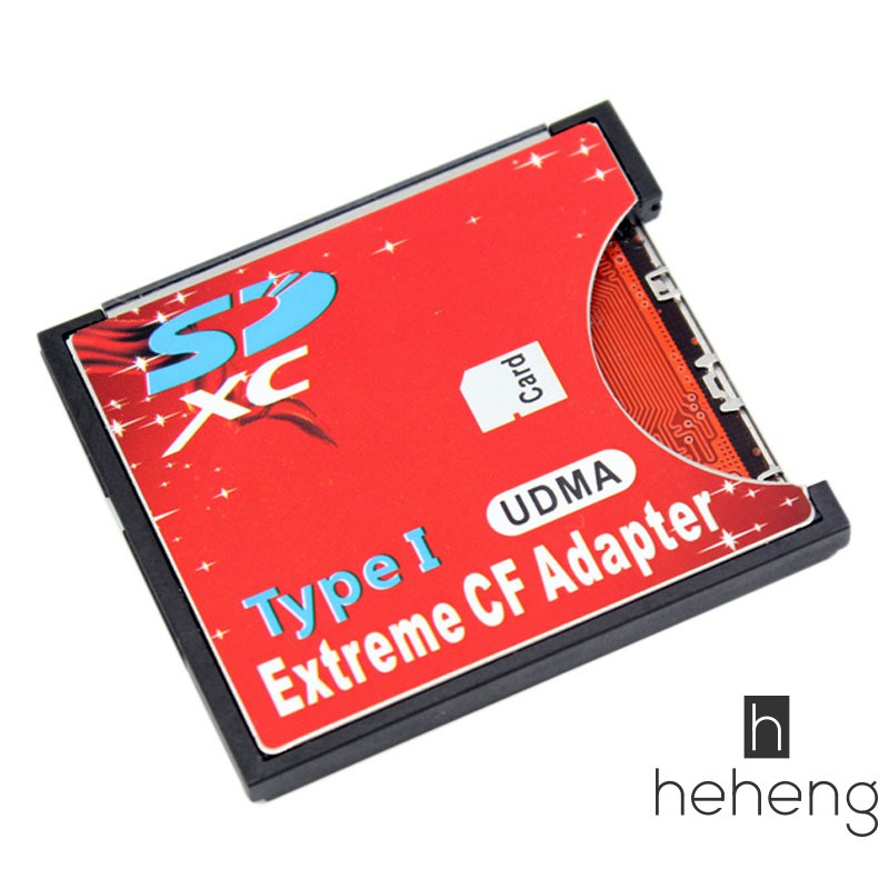 READY New SDXC SDHC WIFI SD to Type I Compact Flash Card Adapter CF ...