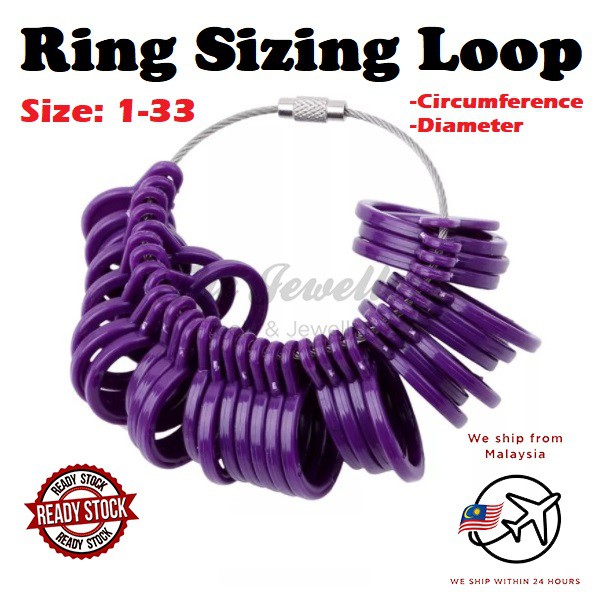 💥READY STOCK💥Finger Ring Sizing Measurement Loop / Alat Pengukur Saiz ...