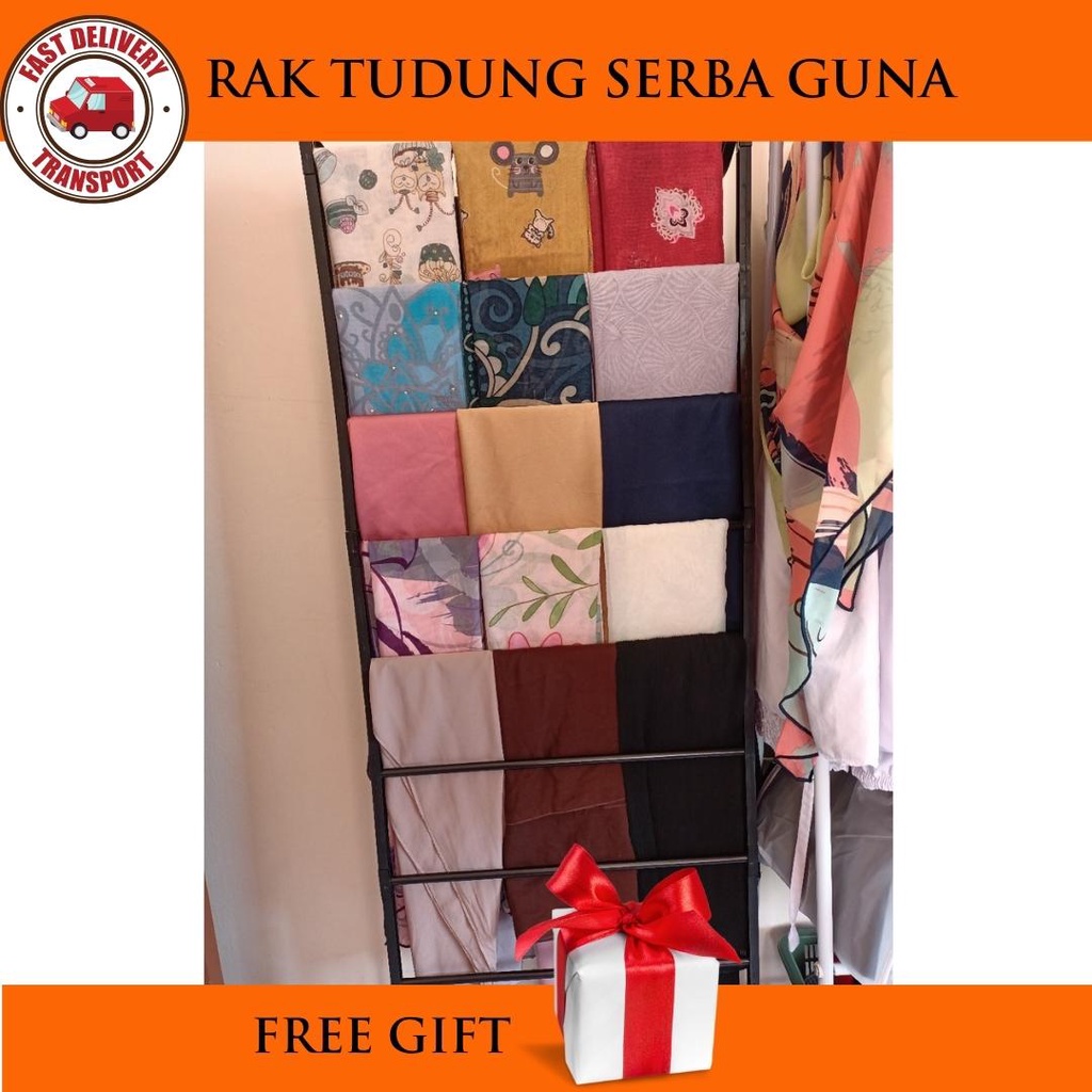 FREE GIFT 10tingkat rak tudung/ kasut/ scarf /telekung sembahyang ...