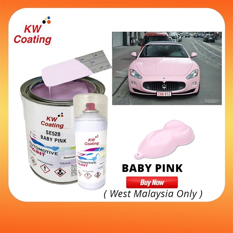 KW 2k Paint Se528 Baby Pink Cat Kereta Baby Pink Cat Kereta 2k Baby ...