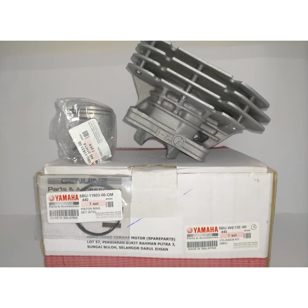 YAMAHA Y125 Y125Z Y125ZR 125Z 125ZR CYLINDER BLOCK SET 100% ORIGINAL HLY 5BU-WE13E-00 5BU-E1311 ...