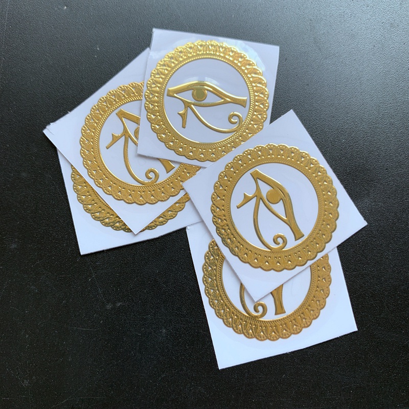 1pc Golden Metal copper sticker for book cute Egyptian Eye of Horus ...