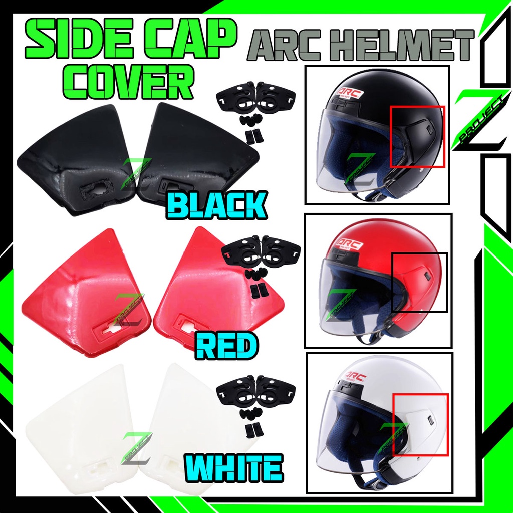 Arc Side Cap Cover Helmet / Discovery Arc Astro Red Black White Colour ...