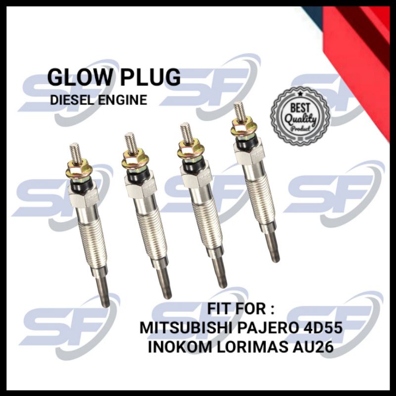 MITSUBISHI PAJERO 4D55 INOKOM LORIMAS AU26 DIESEL ENGINE GLOW PLUG ...