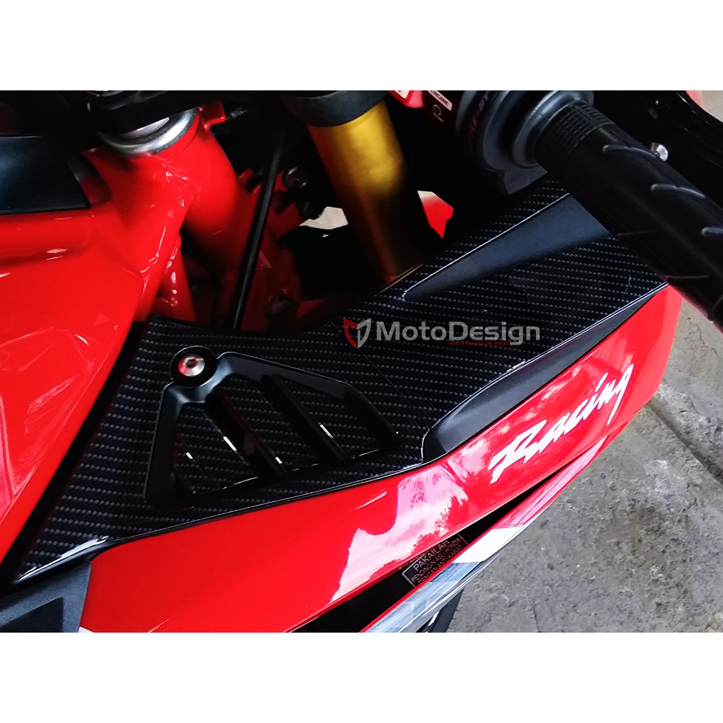 Sticker Embossed Carbon Protector Pad Velocity Cowl Fairing CBR250RR ...