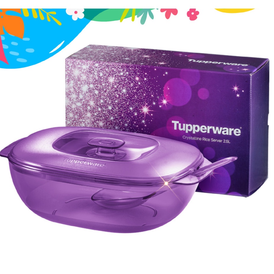 Tupperware Purple Royale Crystalline 2.5L / 1.8L Sets / Gift Box ...